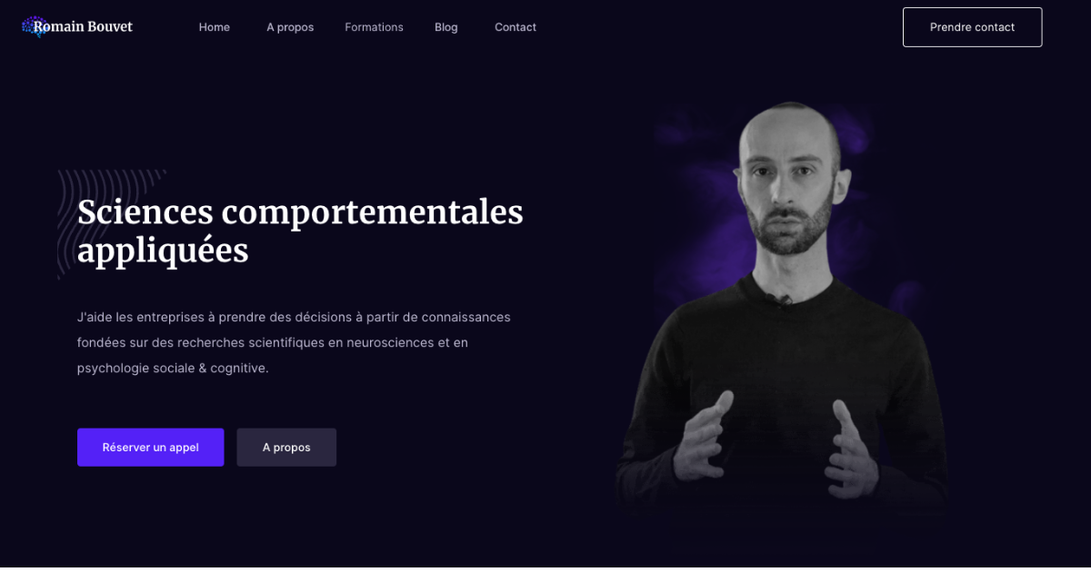 Romain Bouvet Neurosciences Appliquée